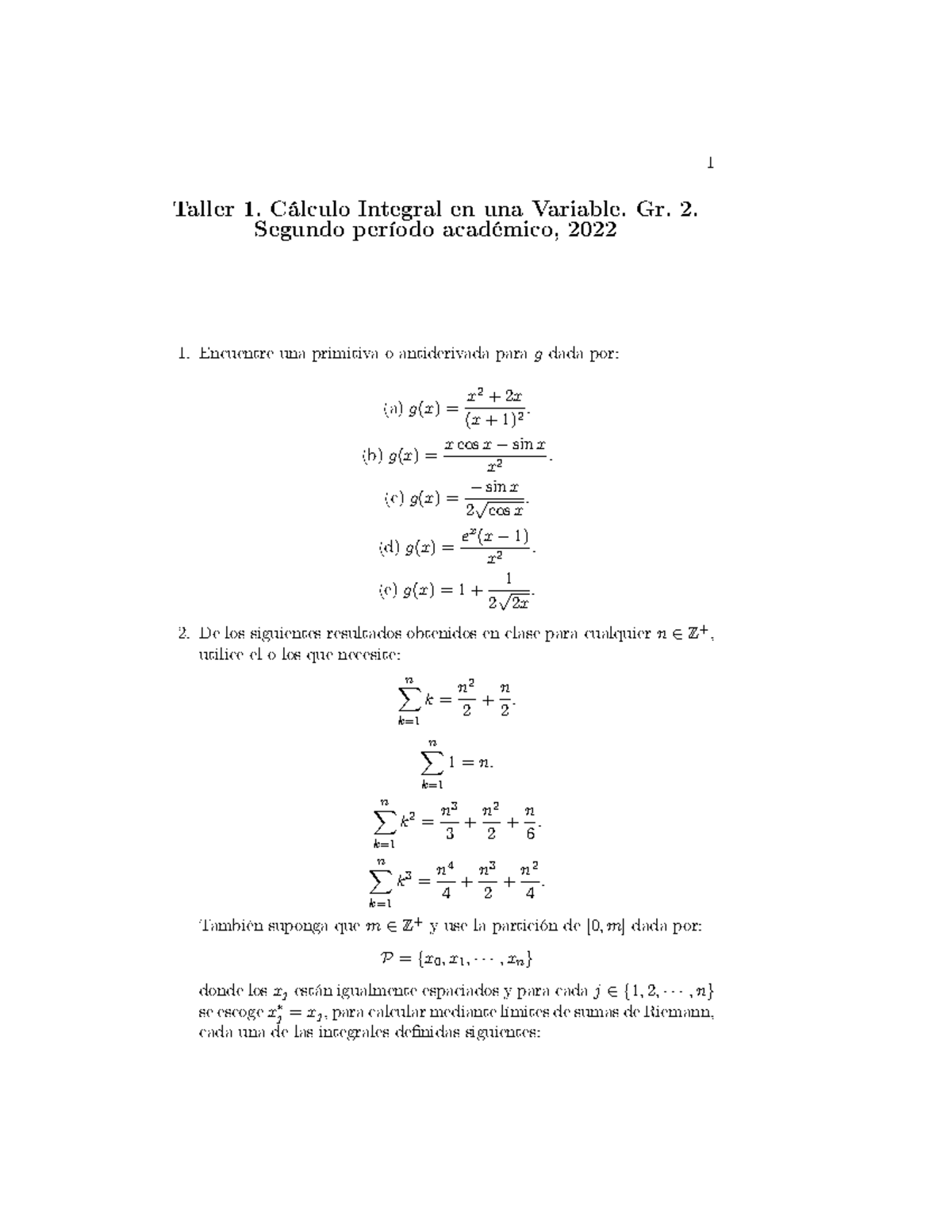 Taller 1Calc Intenuna VSeg Per 2022 - r á ♦ ♥t r ♥ ♥ r r ♥ ♦ - Studocu