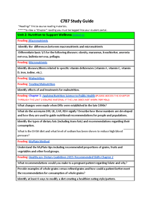 C787 Study Guide 2020 - C787 Study Guide “Readings” link to course ...