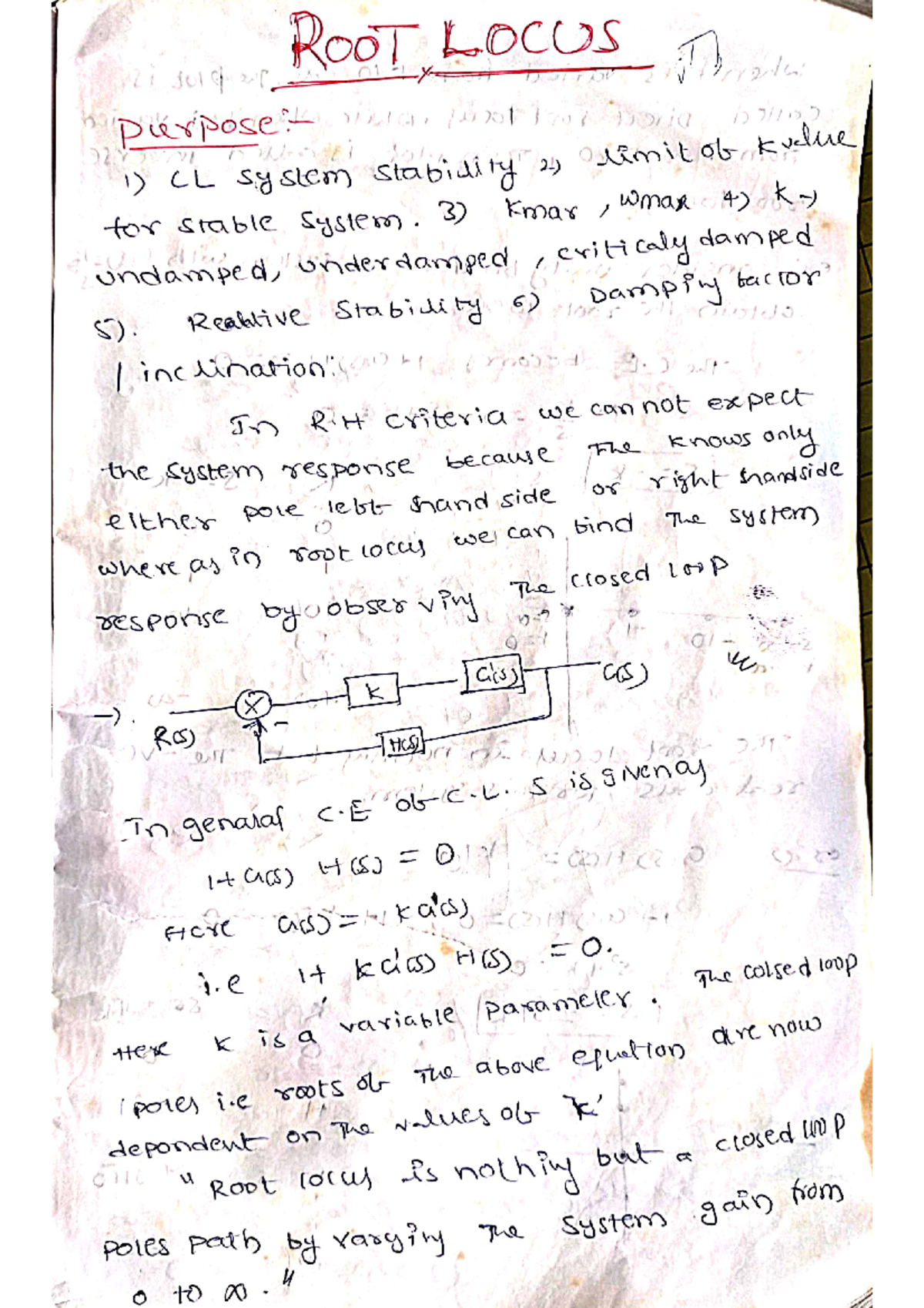 Root Locus - control systems - Studocu