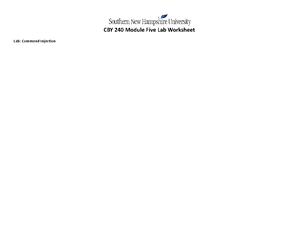 CYB 260 Project One Milestone Template Justin Everson - CYB 260 Project ...