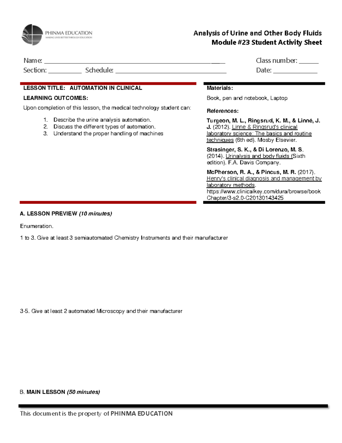 SAS 23-converted - module 23 - Module # 23 Student Activity Sheet Name ...