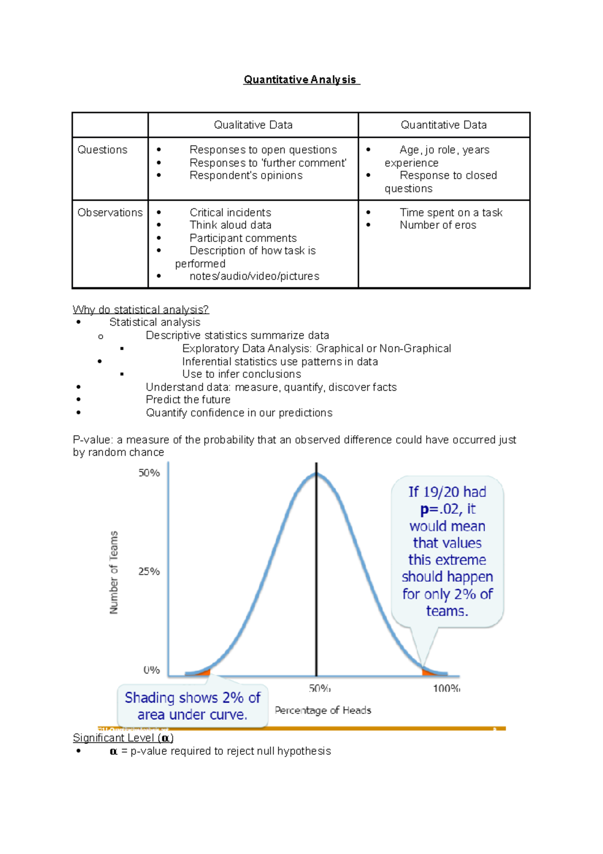 Quantitative Analysis - Quantitative Analysis Qualitative Data ...