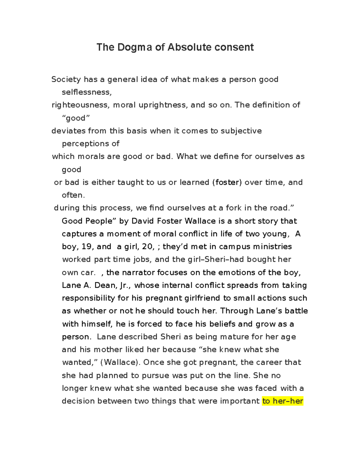 The Dogma of Absolute consent - The Dogma of Absolute consent Society ...