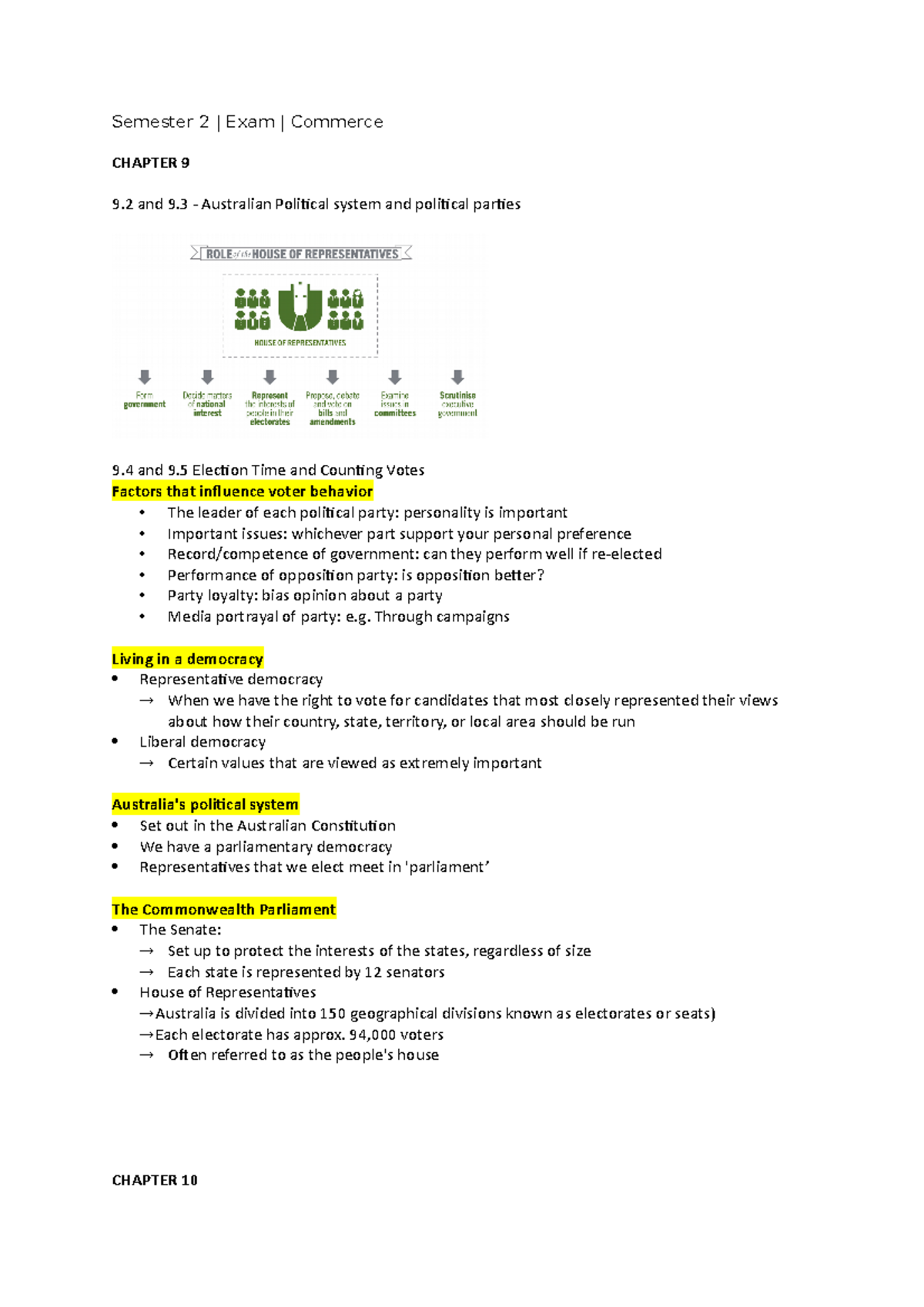 Semester 2 EXAM Revision Commerce - Semester 2 | Exam | Commerce ...