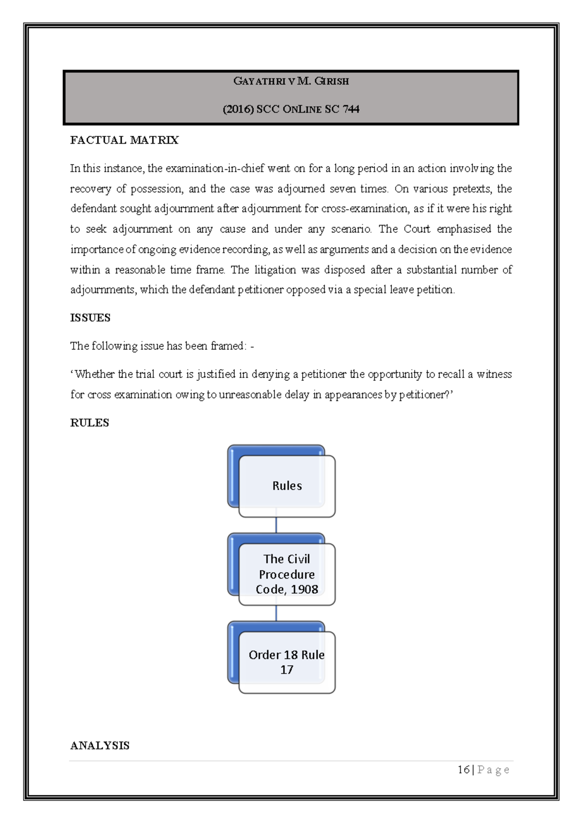 Professional Ethics Journal (recent) - GAYATHRI V M. GIRISH (2016) SCC ...