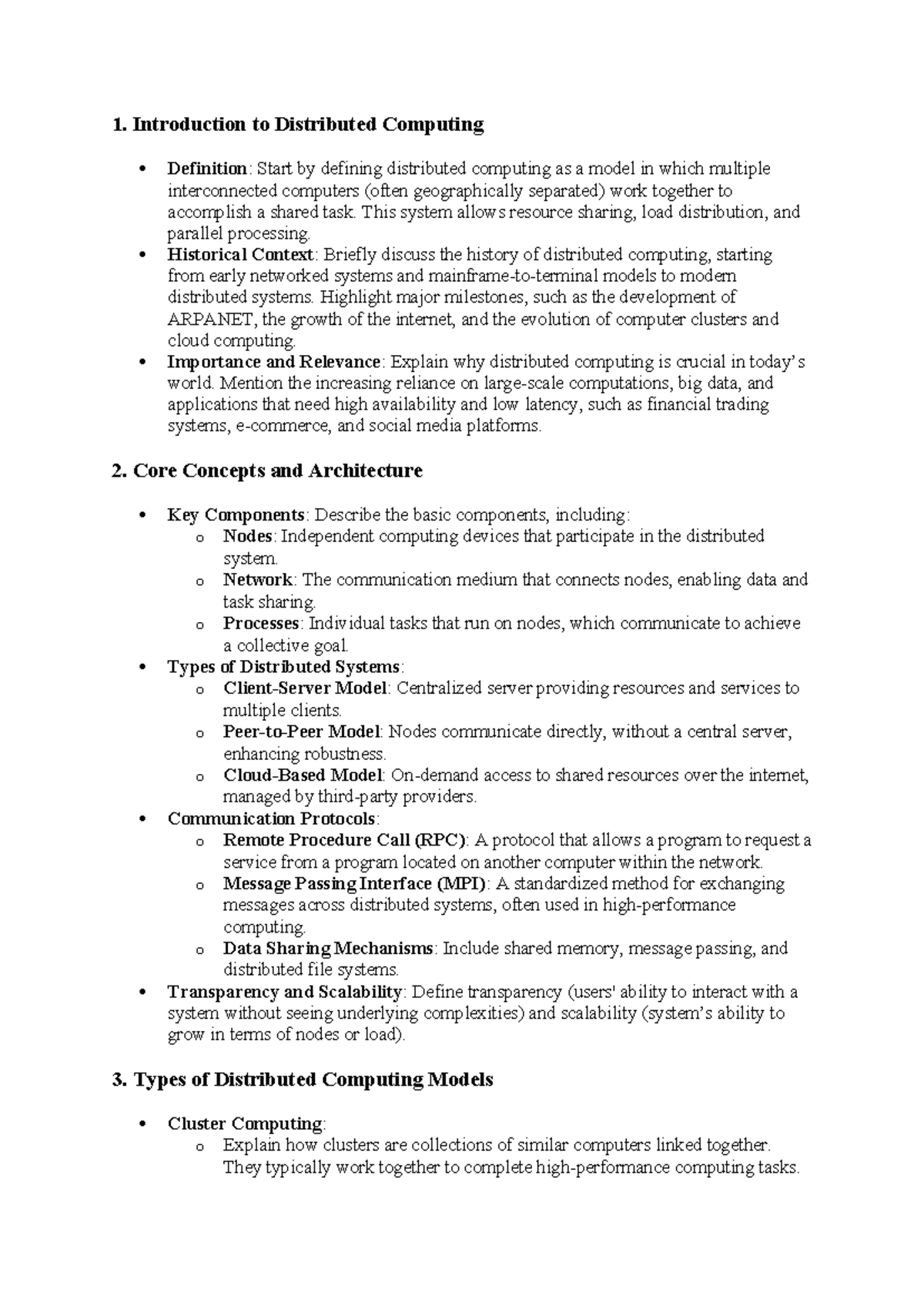 Distributed Computing 1 Introduction To Distributed Computing