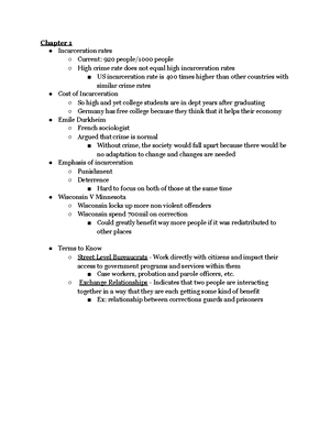Chapter 4 - Corrections. - Chapter 4 Retribution Mass incarceration in ...