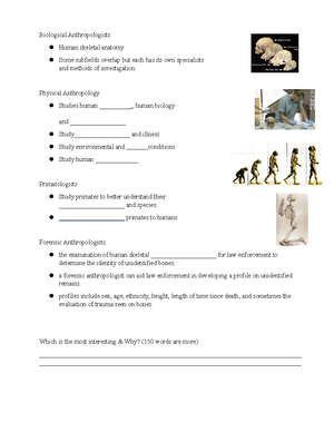 CA1 part 1 - These are lecture notes for cultural anthropology. - What ...