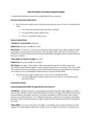 [Solved] For this assignment you will draft the first two components ...