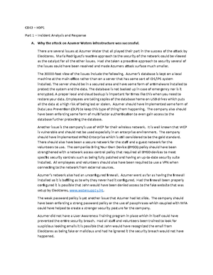 C843 Task 1 - Analysis Response C843 Task 1 - Analysis Response C843 Task 1 Matthew Haderlie WGU ...