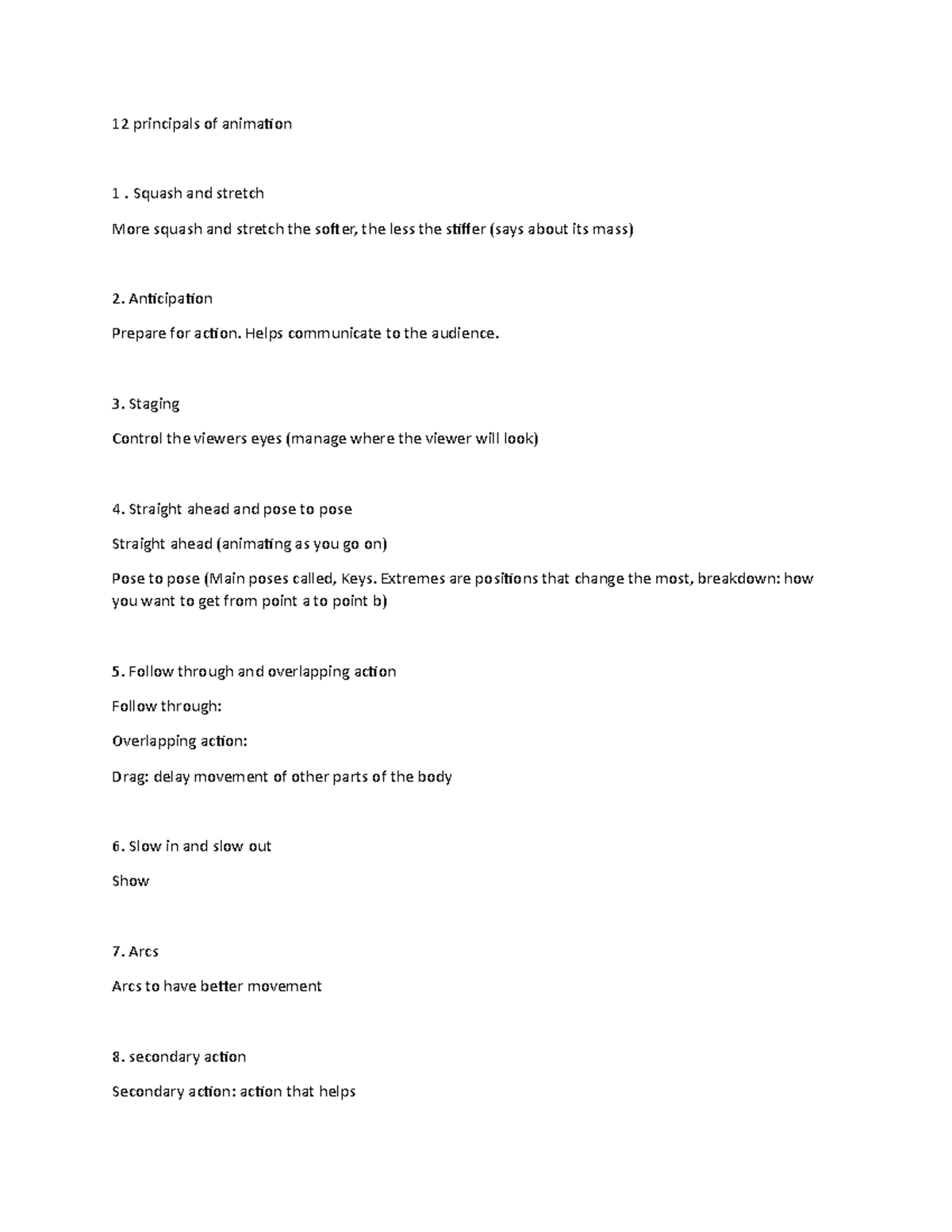 2D animation (12 prinicpals) - 12 principals of animation Squash and ...
