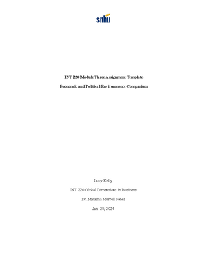 INT 220 Final Project - INT 220 Business Brief Template Lucy Kelly INT ...
