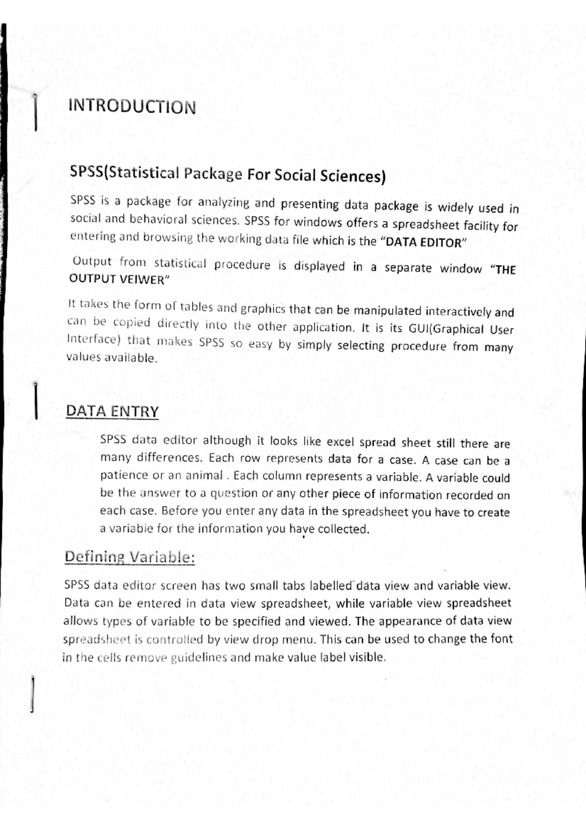 SPSS Notes - Fundamental Of Statistics - Studocu