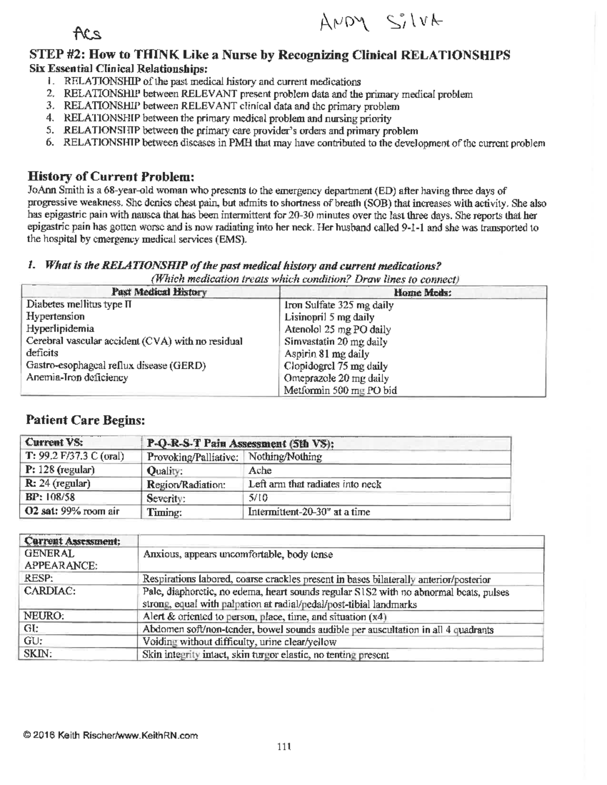 ACS case study student 231029 154422 - AHS 263/263L - Studocu
