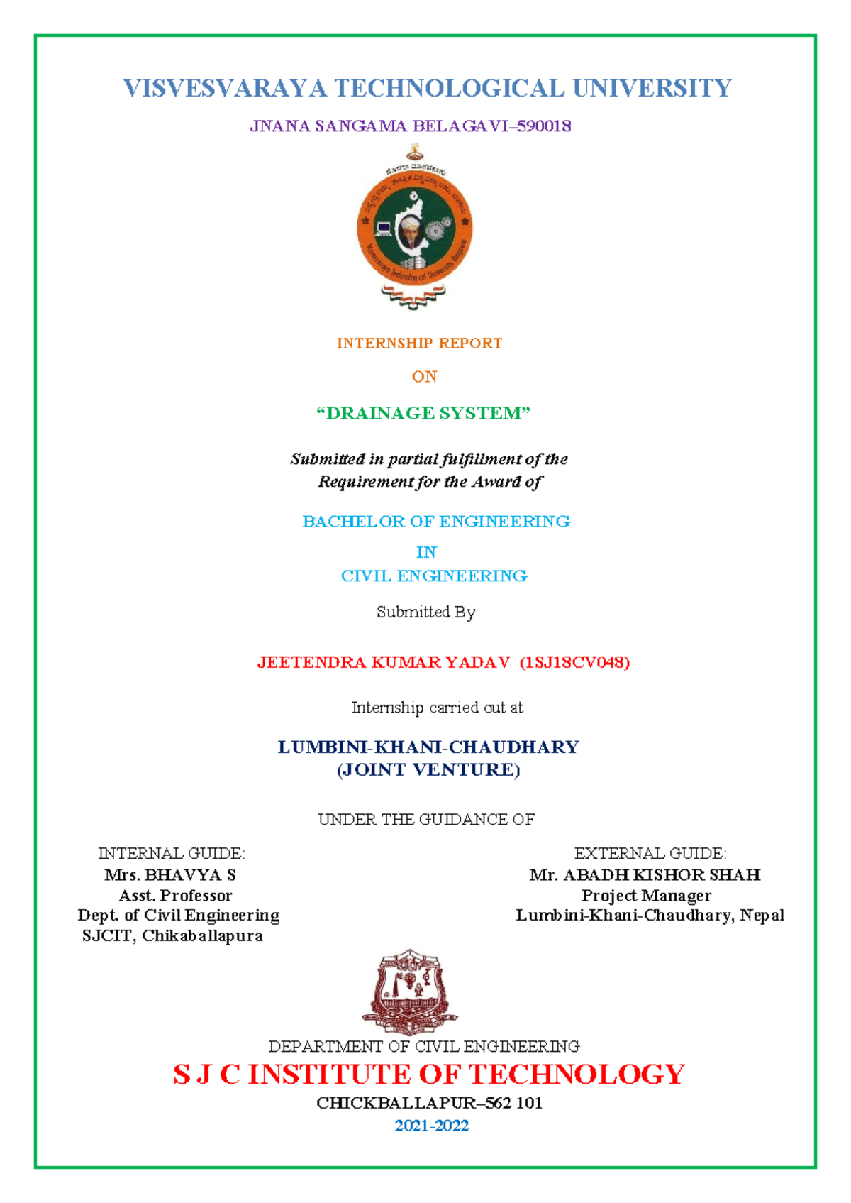 1sj18cv048-jeetendra-yadav - VISVESVARAYA TECHNOLOGICAL UNIVERSITY ...