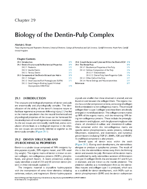 The Dental Pulp Composition, properties and functions - JSM Dent 5(1 ...