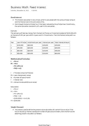 Quadratic Function - Structured Summary - General Forms of Square ...