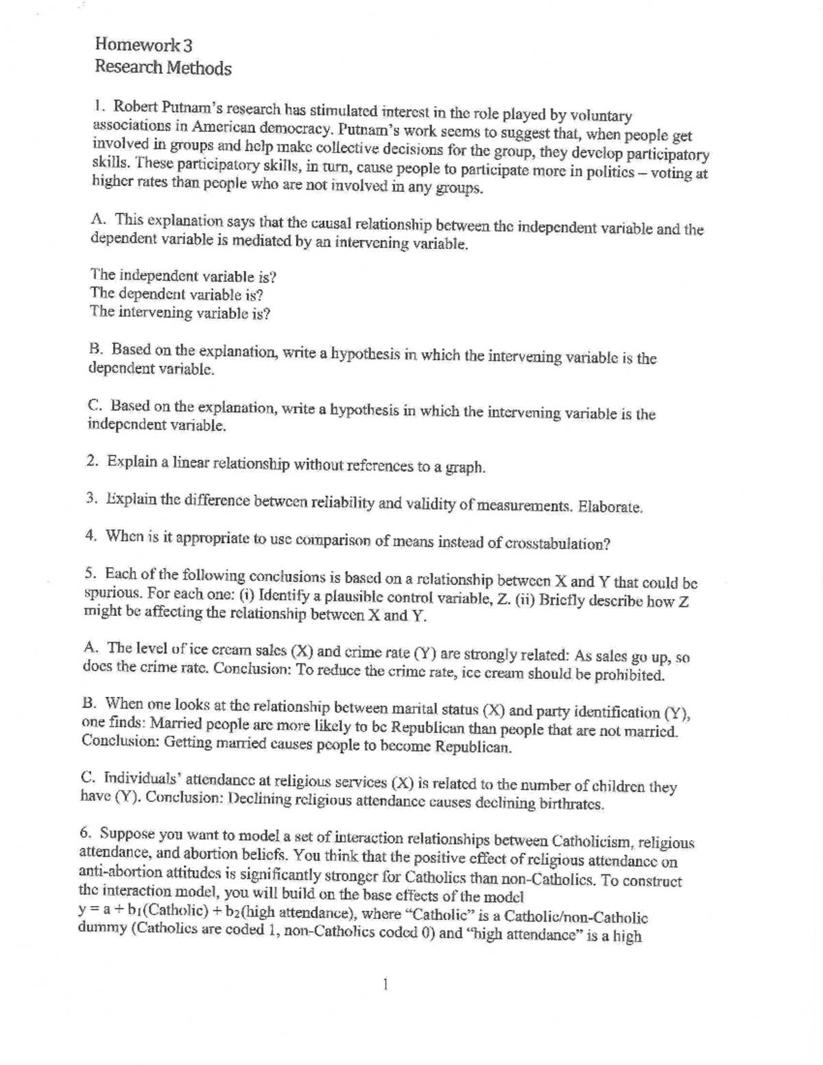 Homework Assignment #3 Analyzing Quantitative Data - PSY 403 - Studocu