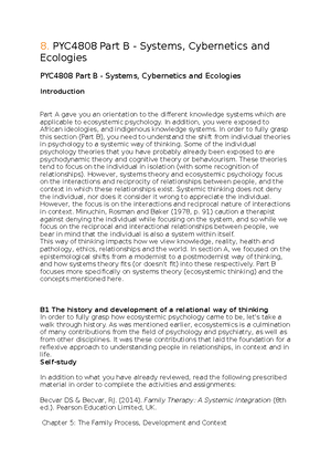 PYC4808 PART A - Ecologies of Knowledge - 7. PYC4808 PART A - Ecologies of Knowledge This ...
