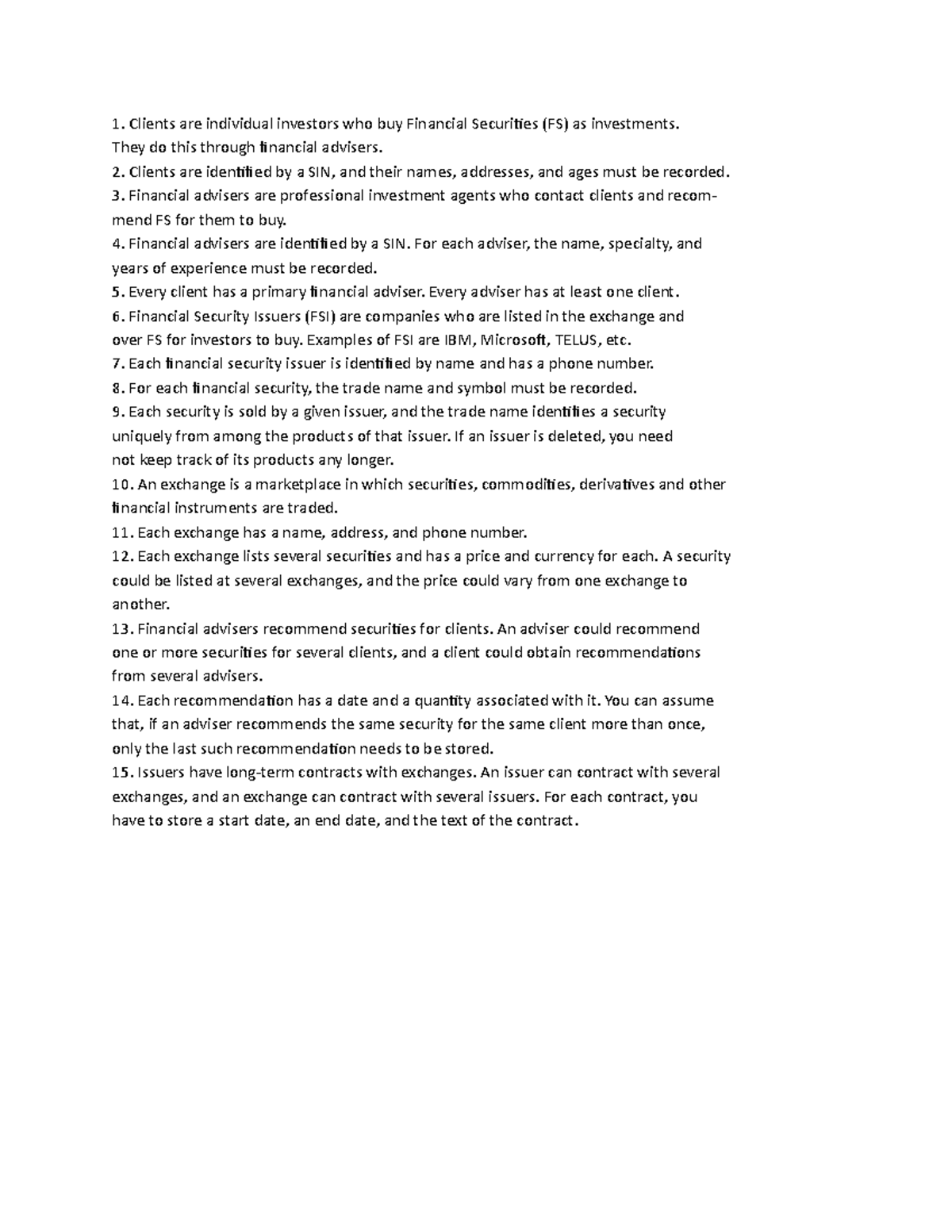 Erd Example An Example To Learn About The Erd Used In Dbs211