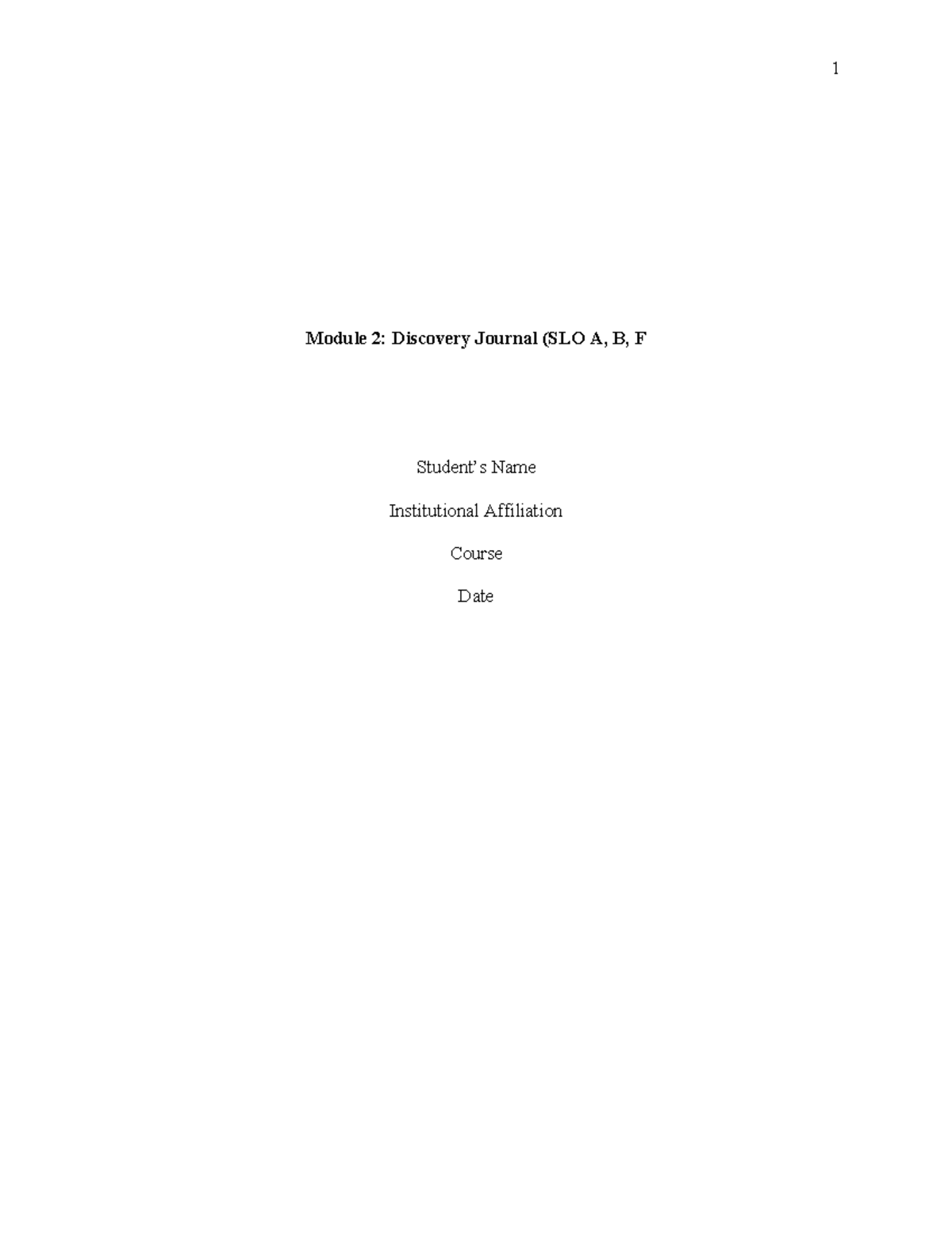 Module 2 (1)edited - This is an paper that I did myself and I really love it and its really good ...