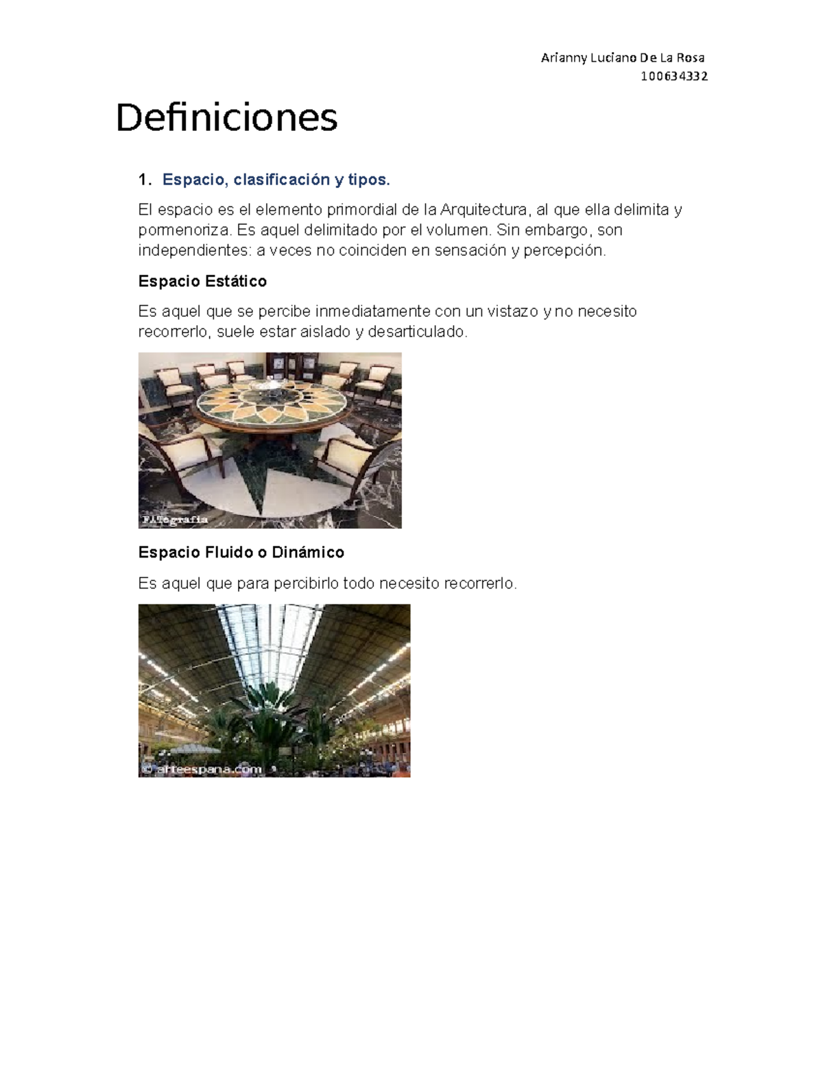 Definiciones - 100634332 Definiciones Espacio, clasificación y tipos ...