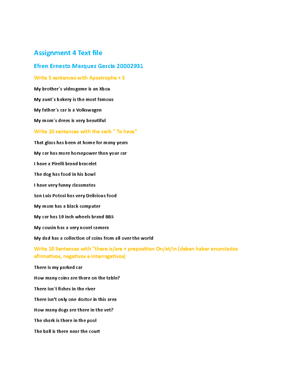 Assignment 4 Text file Efren Marquez - Assignment 4 Text file Efren Ernesto Marquez Garcia ...