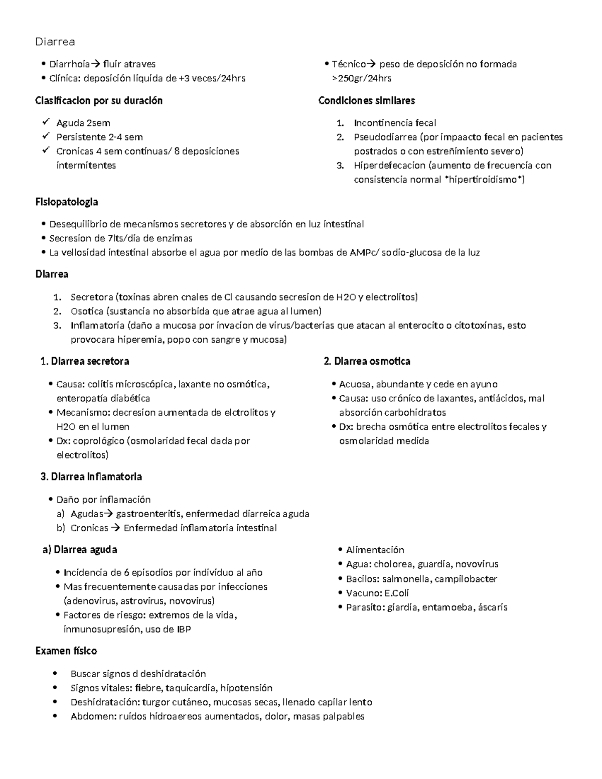 2p gastro - diarea - Diarrea Diarrhoia fluir atraves Clínica ...