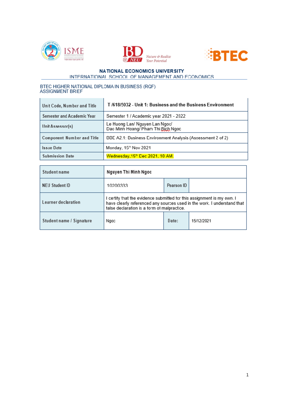 BBE A2 - BBE A2 - Contents I. - Studocu