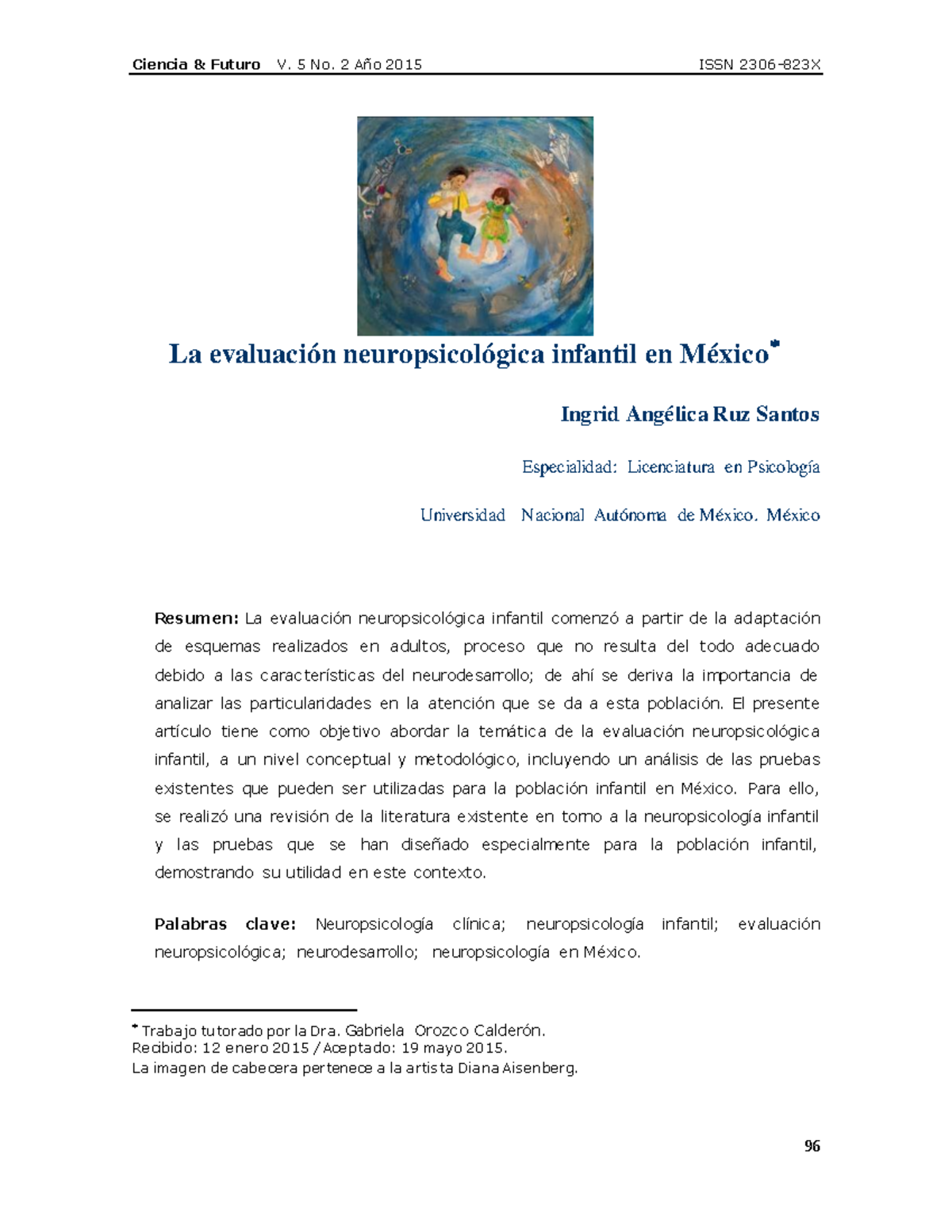 1083 2214 1 SM - Nota: 10 - La evaluación neuropsicológica infantil en ...