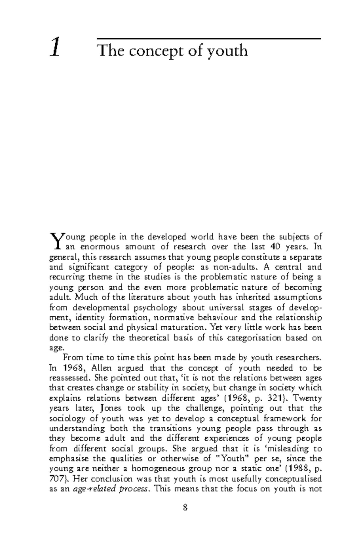 Concept of youth unit1 - 1 The concept of youth RETHINKING YOUTH THE ...