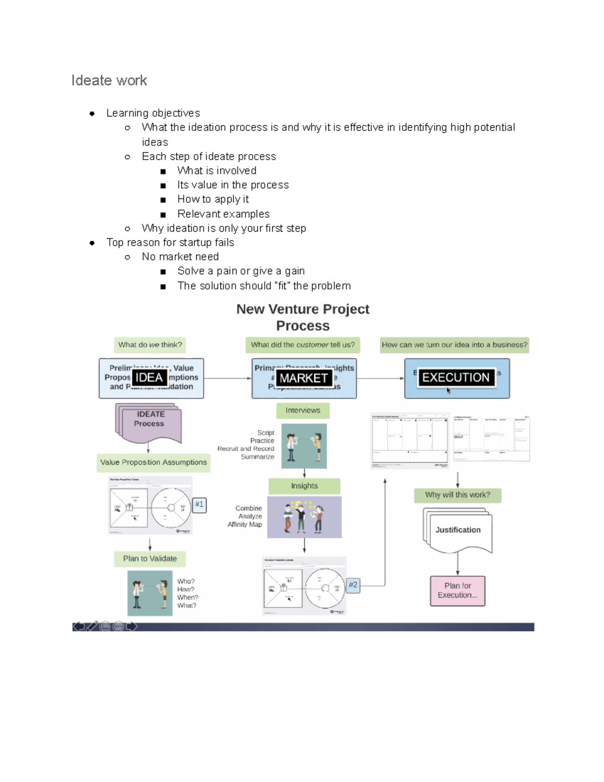 Business notes-1 - Ideate work Learning objectives What the ideation ...