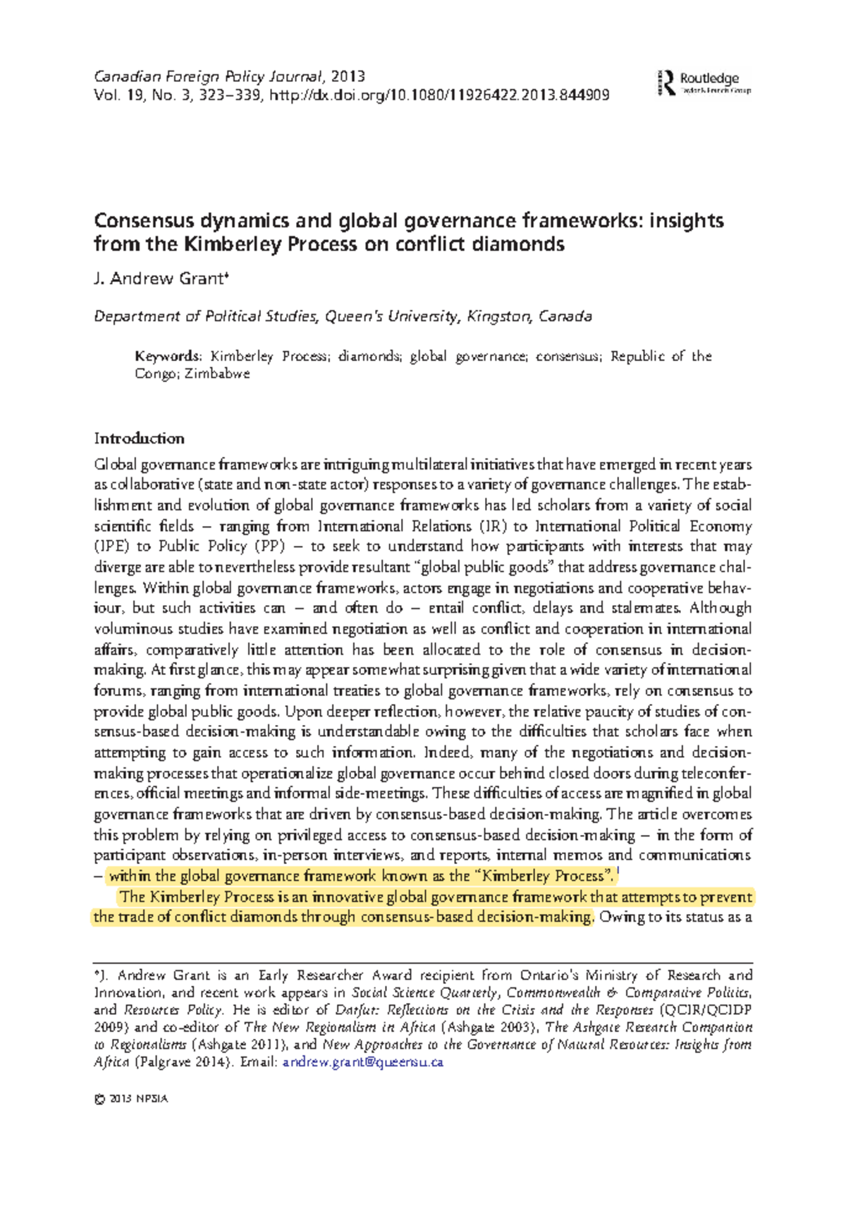 Consensus dynamics and global governance frameworks insights from the ...