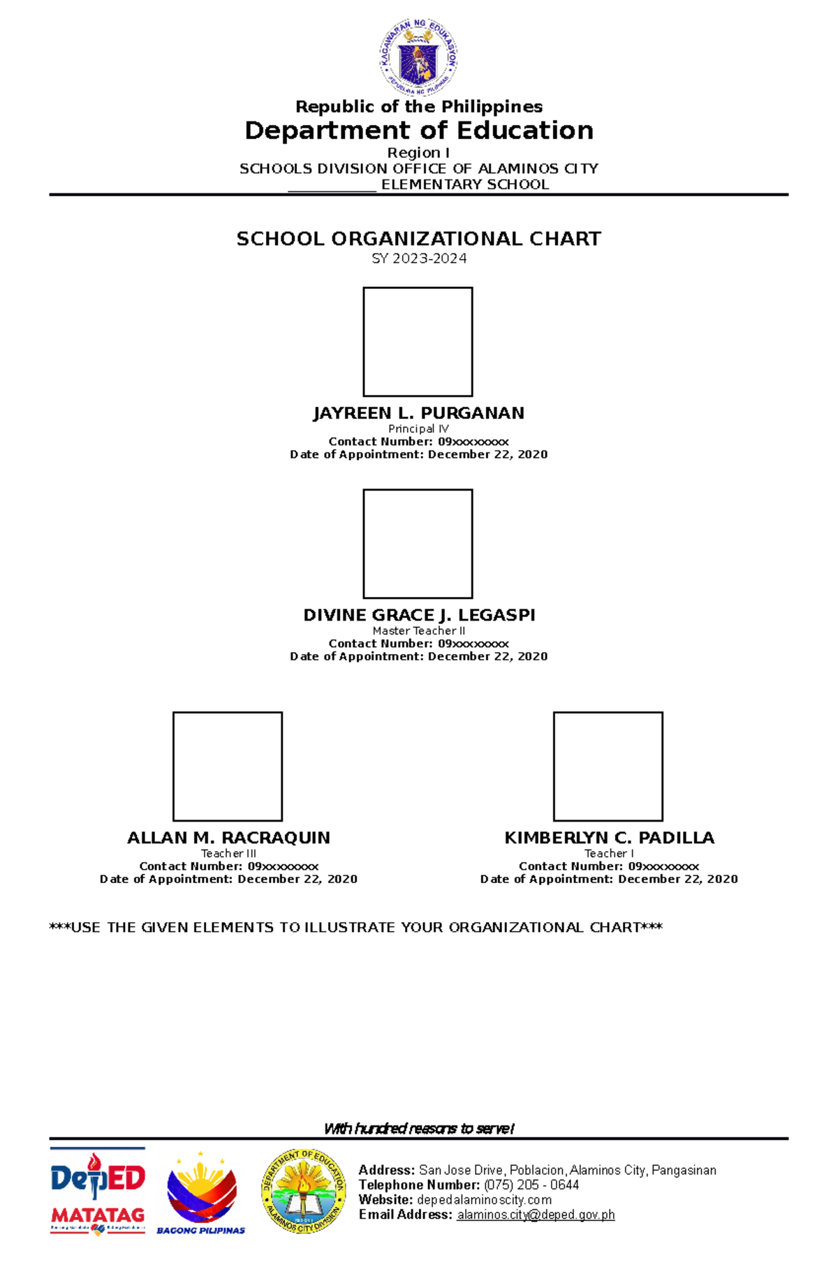 Updated Organizational Chart Template - Republic of the Philippines ...