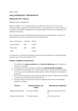 PD 11 12 13 CVU LUNA Estud 501 WASH - CURSO : CONTABILIDAD Y PRESUPUESTO CICLO : 2020- TEMA ...