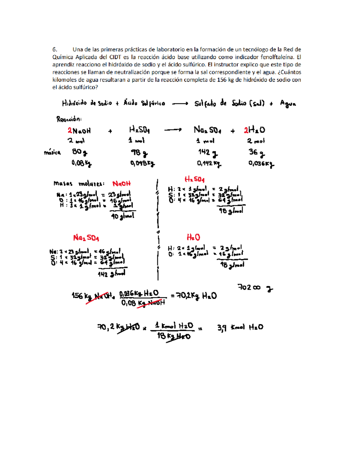Trabajo estequio gisella - Procesos de la industria química - Studocu