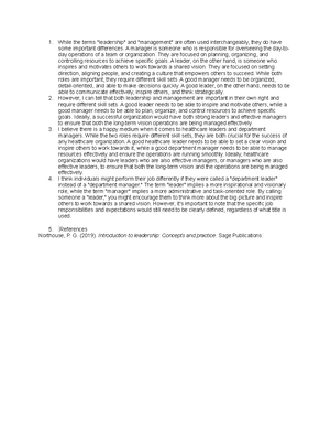 Assing 1 - Even though the words are used in similar fashion ...