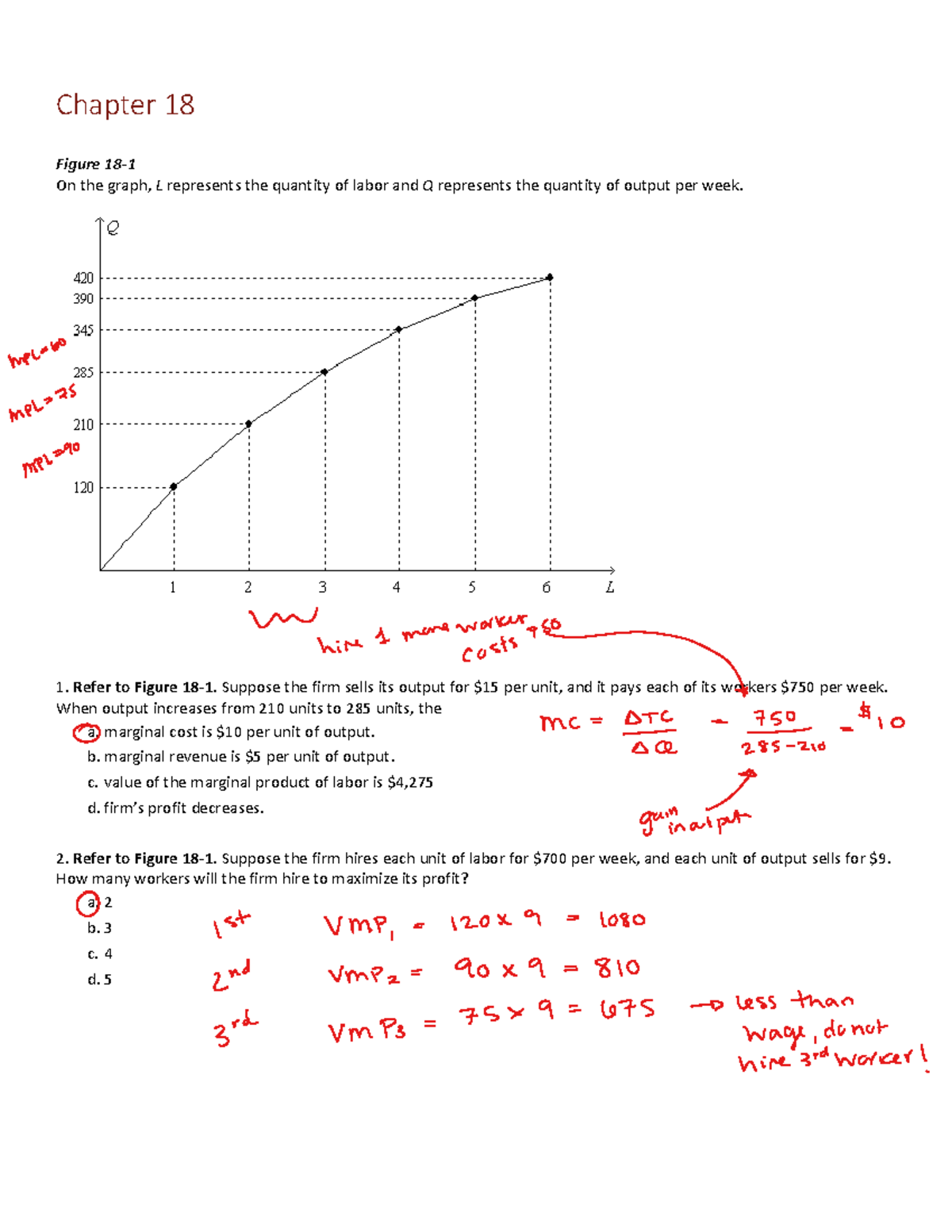 Chapter 18 Solutions - Chapter 18 Figure 18 - On the graph, L ...