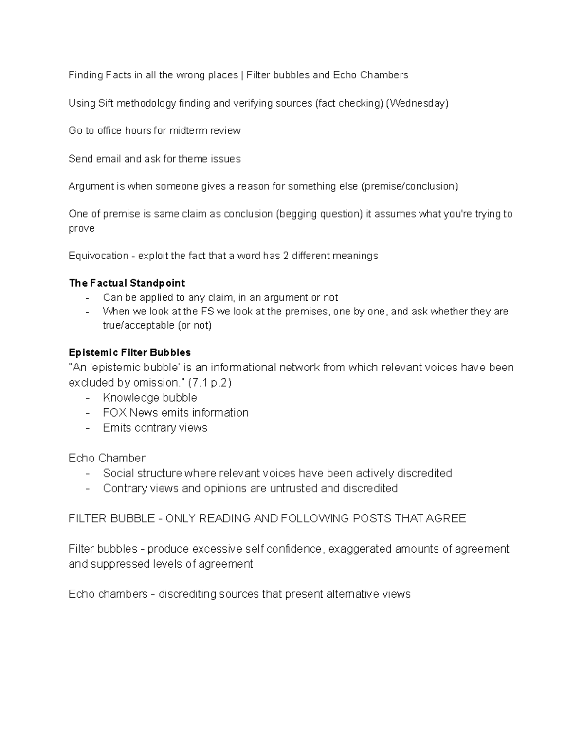 Critical Thinking Unit 7 - Finding Facts in all the wrong places ...