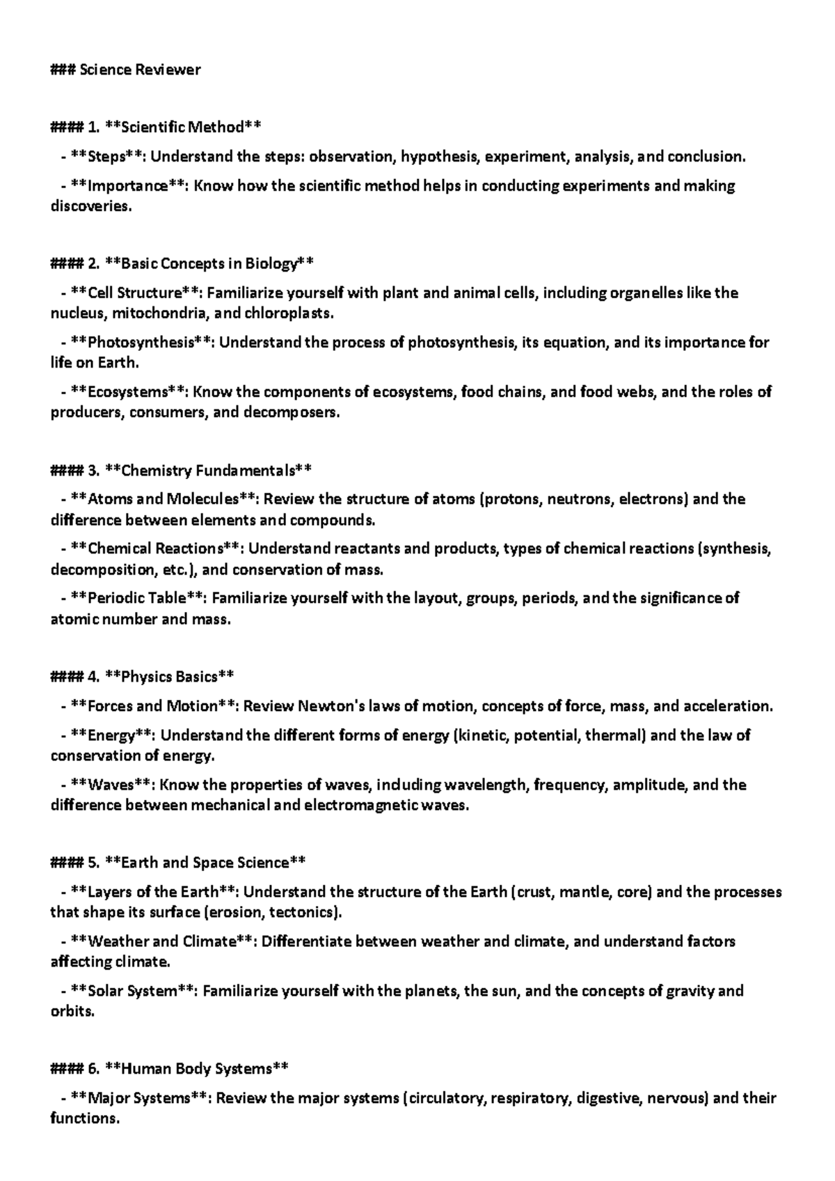 Reviewer for Science - Review - Science Reviewer 1. Scientific Method ...