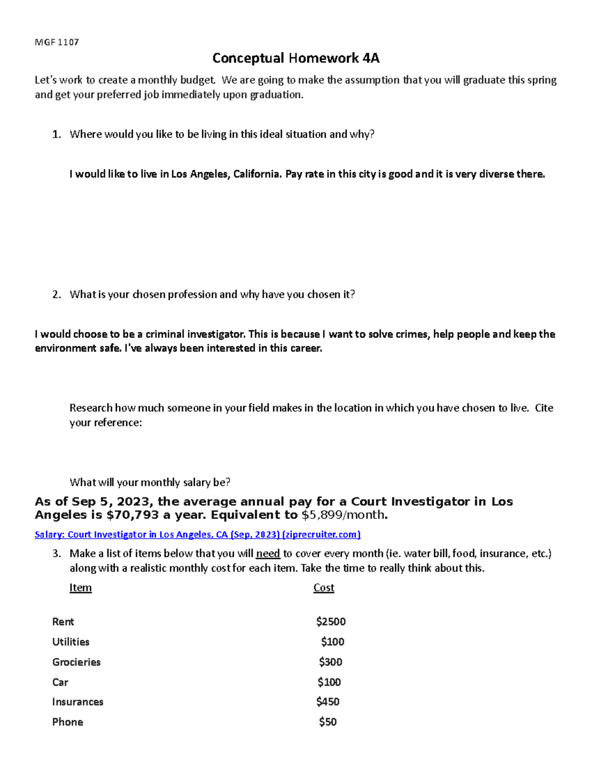 Conceptual HW 4A/4B - MGF 1107 Conceptual Homework 4A Let’s work to ...