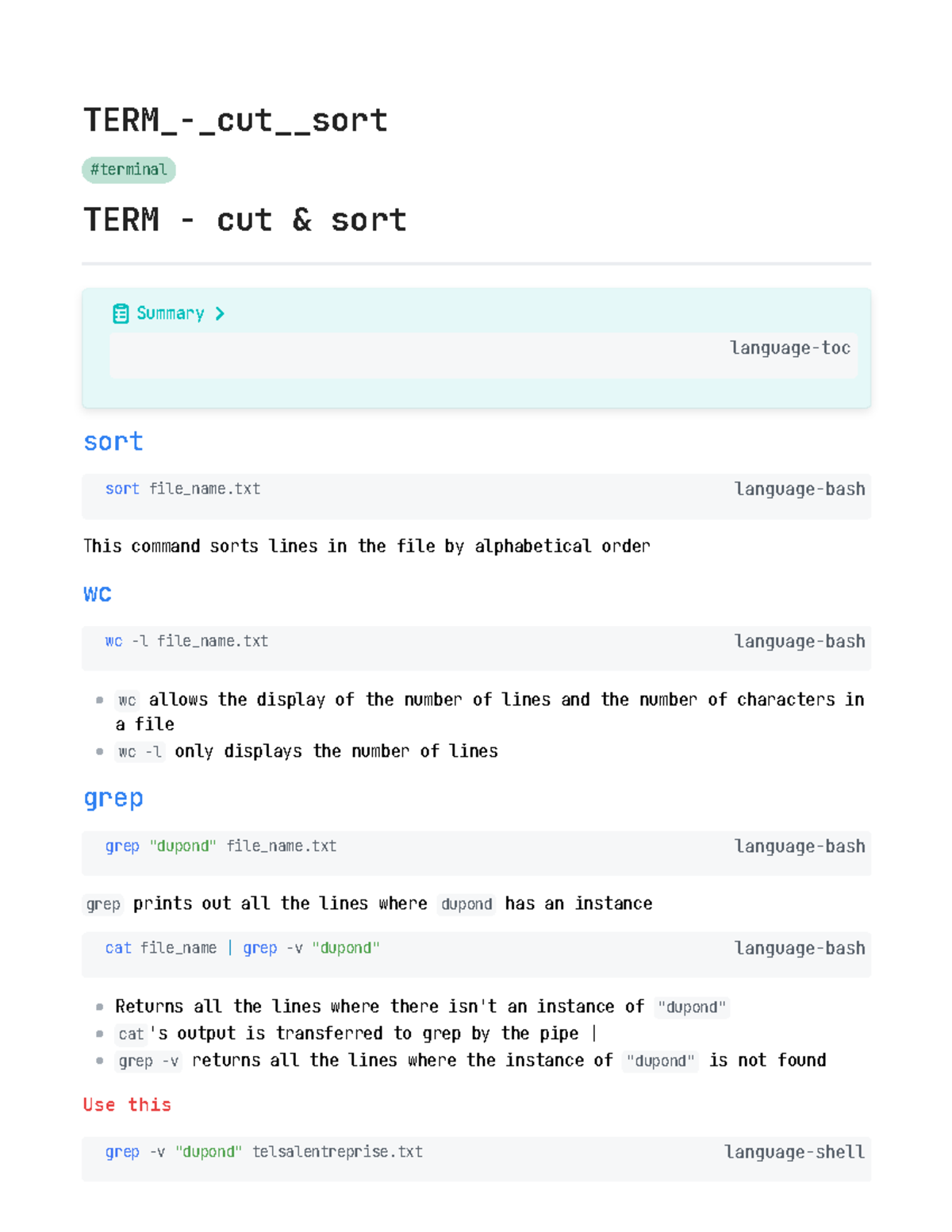 Efficient Text Manipulation With Sort And Cut Commands In Linux Term Cutsort Terminal 3536