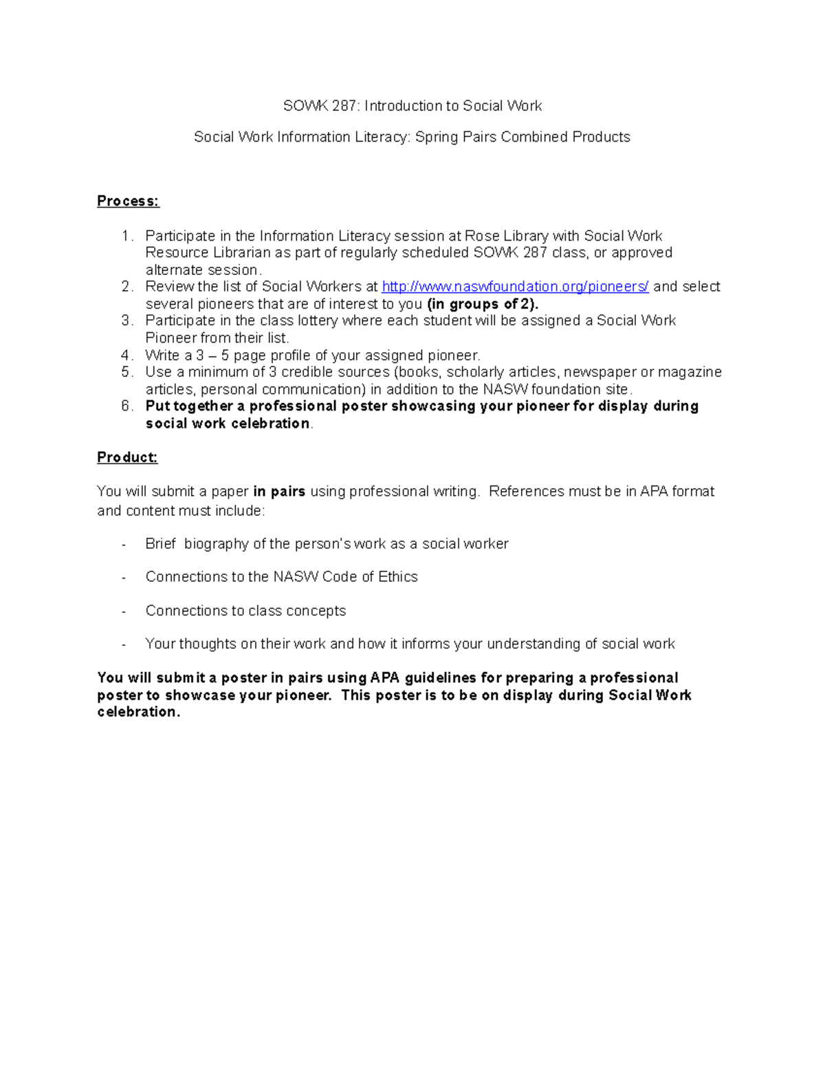 SOWK 287 SWIL Supplemental Poster Instructions - SOWK 287: Introduction ...