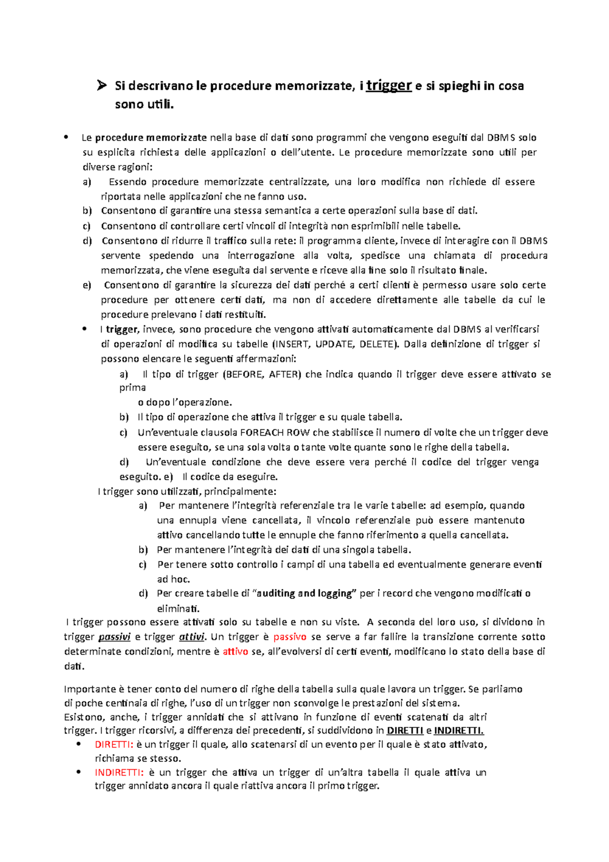 Teoria Basi - Riassunto Calcolo Scientifico - Si descrivano le ...