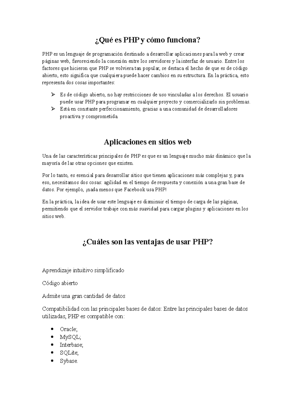 Qué es PHP y cómo funciona - ¿Qué es PHP y cómo funciona? PHP es un ...