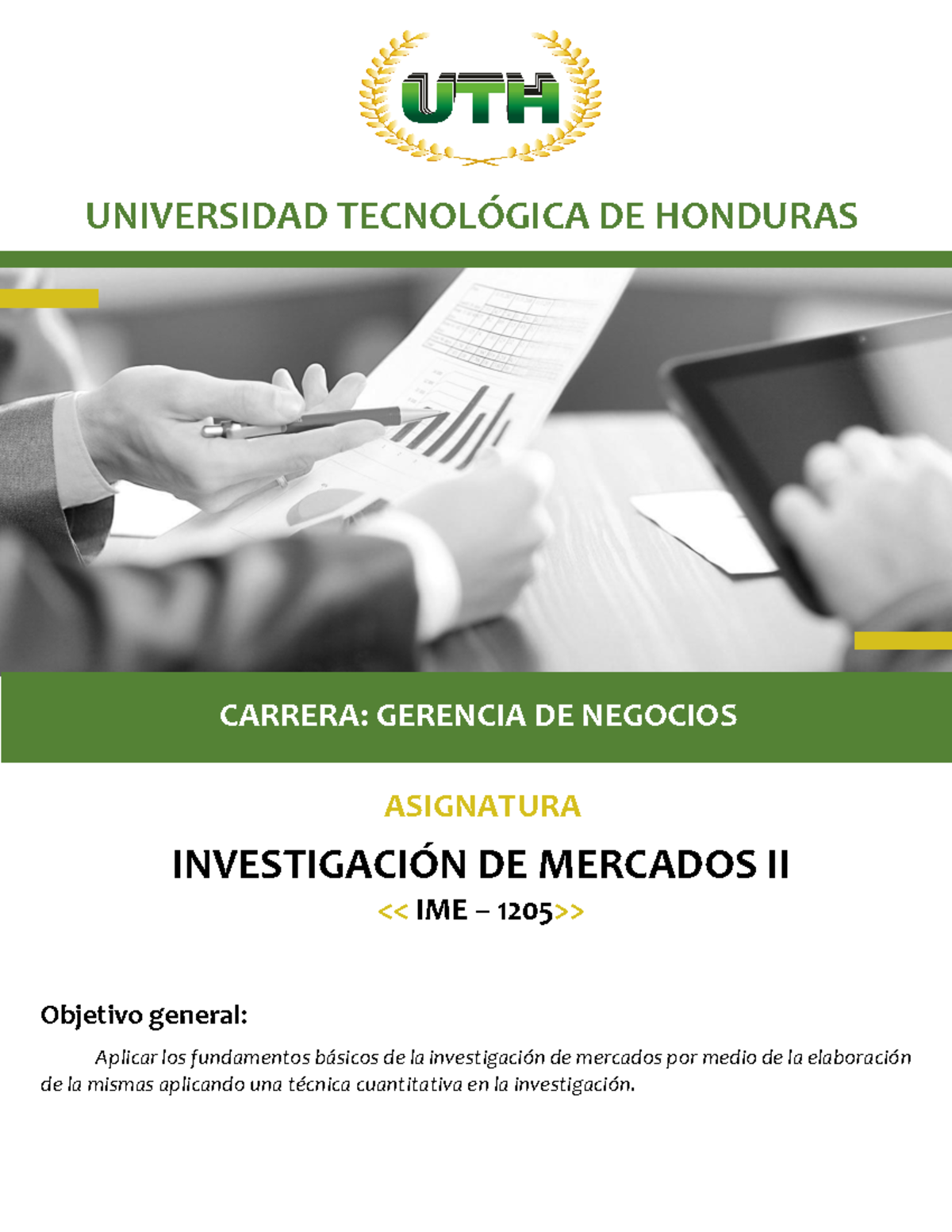Modulo I Investigacion de Mercados II - CARRERA: GERENCIA DE NEGOCIOS UNIVERSIDAD TECNOL”GICA DE ...