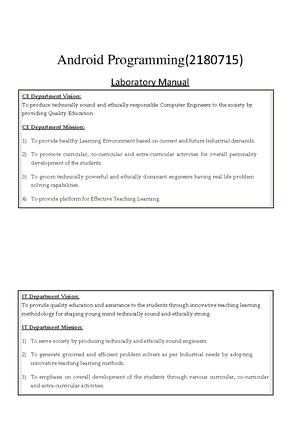 2180715 Android Programming-Notes PDF All-Units - Draw a diagram for ...