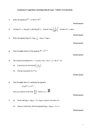 Functions practice test - Math 5 SL 1. Functions Practice Test ...