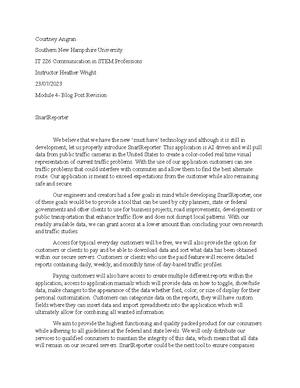 It 226 2-1 milestone - It 2 2-1 milestone activity Megan 9Underwood ...