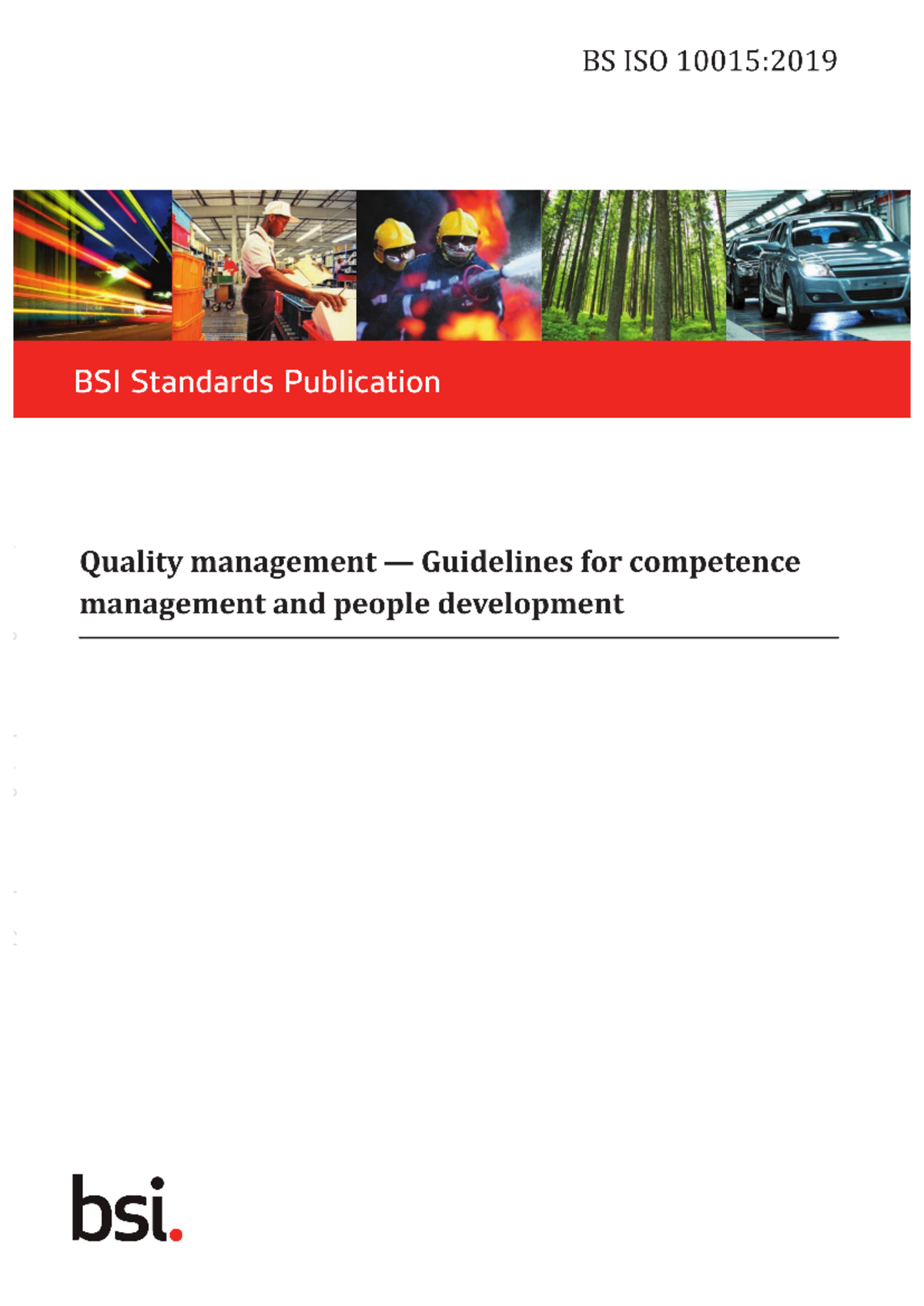 ISO 10015 2019 Guidelines FOR Competence - Sistemas de Calidad - Studocu